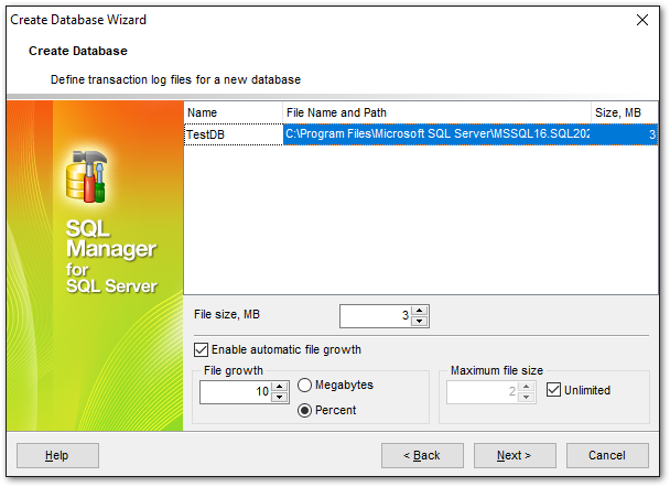 Online Documentation for SQL Manager for SQL server | SQLManager